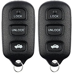 KeylessOption Keyless Entry Remote Control Fob Car Key Replacement for GQ43VT14T (Pack of 2)