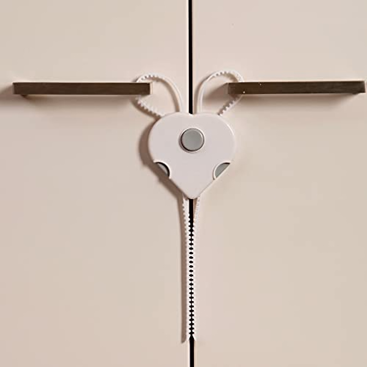 Dreambaby Flexi Lock - Cabinet & Drawer Handle Locks - Cabinet Safety Straps - with Multi-Touch Release System - White - 2 Count (Pack of 1) - Model L185