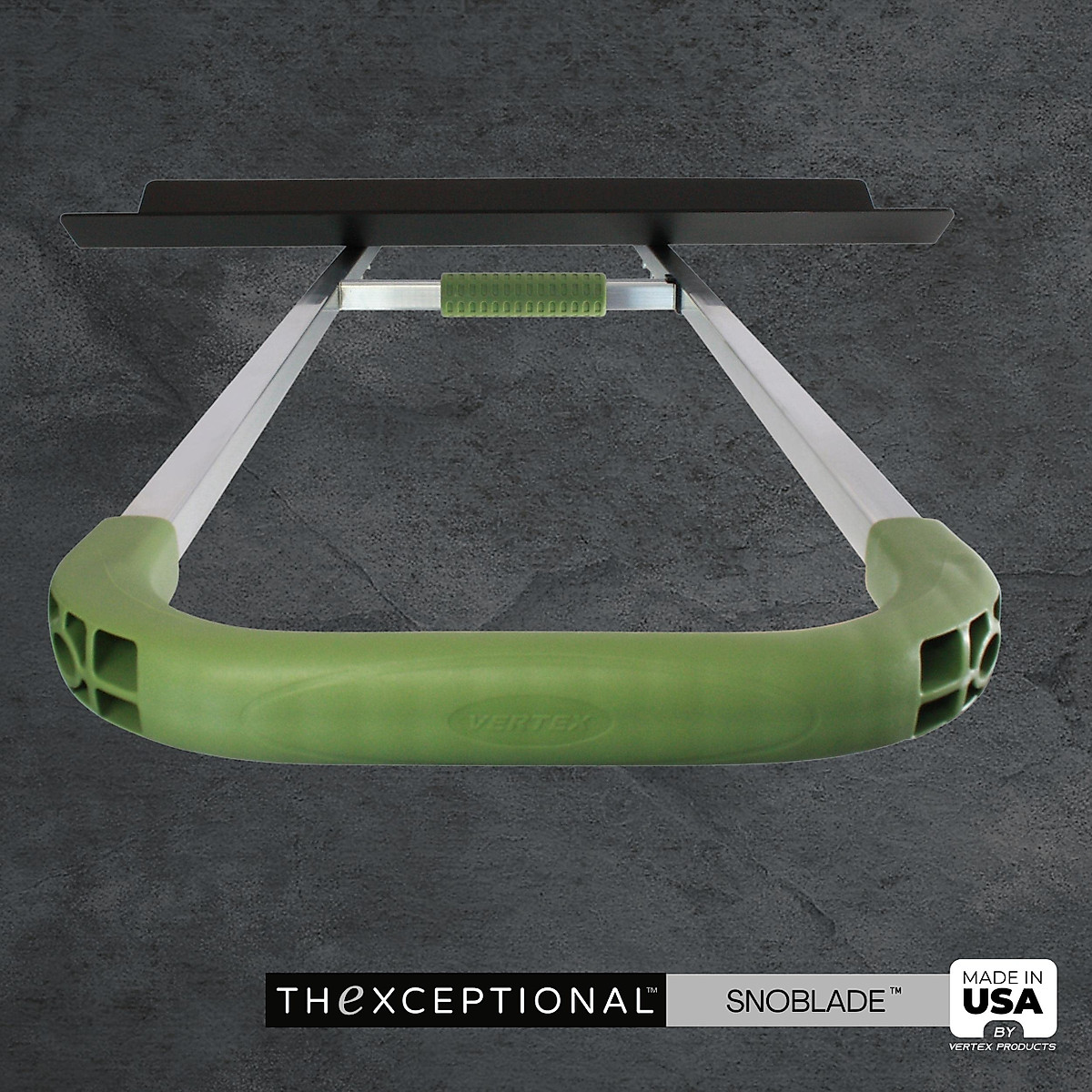 Easy Doze-It 36" SnoBlade with Snow-Slinger Grip | Snow Pusher for Snow Removal | Heavy Duty Snow Plow Shovel with Lift Grip | Snow Shovel for Walk Driveway | Made in USA by Vertex | Model EX973.36