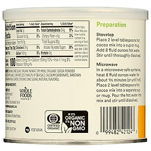 365 by Whole Foods Market, Organic Rich Hot Cocoa Mix, 12 Ounce