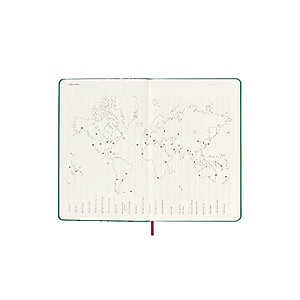Moleskine Limited Edition Frida Kahlo 12 Month 2023 Daily Planner, Hard Cover, Large (5" x 8.25"), Green