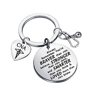 BAUNA Keychain Nursing Assistant Gift Inspiration Jewelry For Medical Student