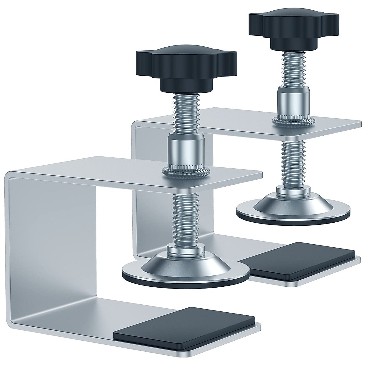 2 Pcs Drawer Front Installation Clamps,Drawer Fixing Clips,Adjustable Stable Furniture Woodworking Jig cabinet installation tools Front Drawer Woodworking Clamps Drawer Jig for Tables Desk Mount