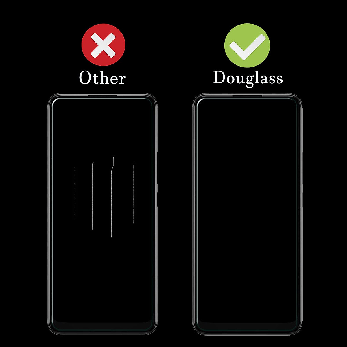 Douglass TCL 20 XE Screen Protector (3 Pack), 9H Tempered Glass Film for TCL 20 XE/TCL A4X 5G Anti-Scratch Anti-Fingerprint Glass Screen Protector Zero Bubbles Ultra-clear 99.99%