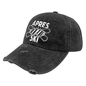 Apres ski Above it Hat for Women Pole Baseball Cap Stylish Washed Ball Caps Light Weight