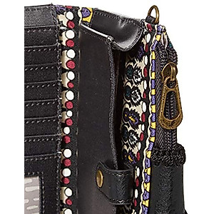 Sakroots Women's, Multi One World, 7.9in L x 1in W x 4.3in H Wristlet Drop: 6.5in, Crossbody Drop: up to 23 inches