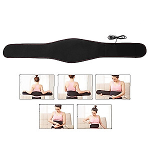 USB Back Support Belt Waist Heating Pad Hot Cold Brace Pain Relief Muscle Lumbar Kit Waist Care for Cramps, Heating Pad for Back Pain Relief, Relieve Abdomen, Lumbar Spine, Stoh, Heating Pad f