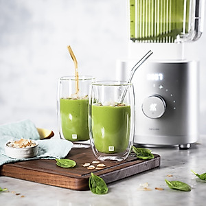 ZWILLING Sorrento 5-pc Bent Glass Straw Set - Clear