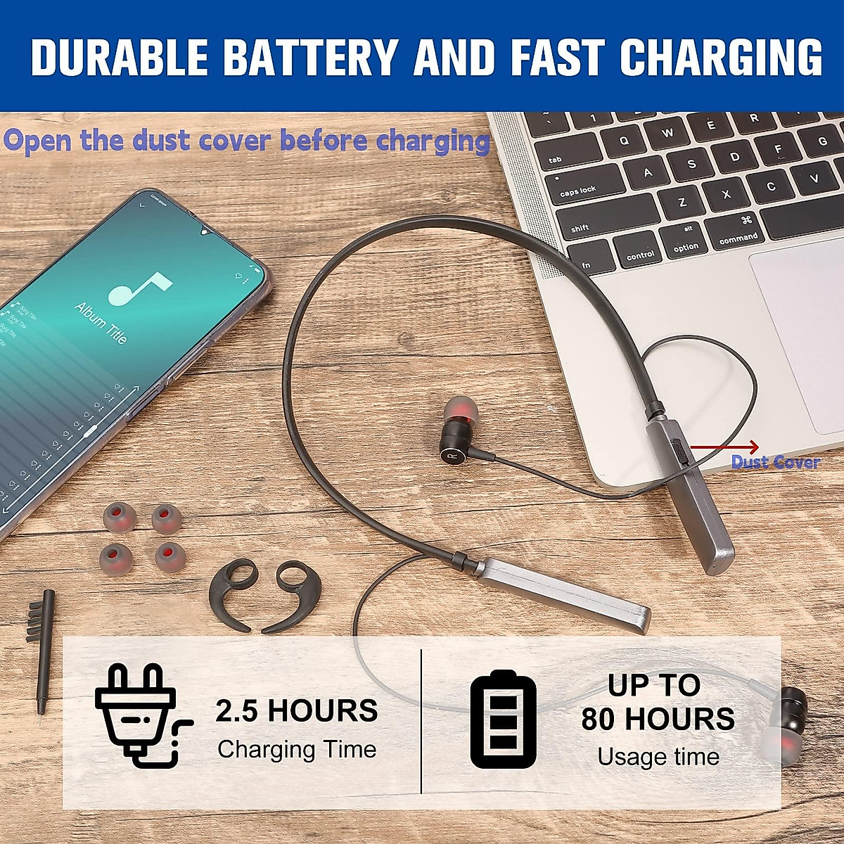 CESLIFF Rechargeable Hearing Aids, Wireless Neckband Amplifier for Seniors and Adults Noise Canceling No Whistling 2 Modes with 5 Volumes Control (Silver Grey)