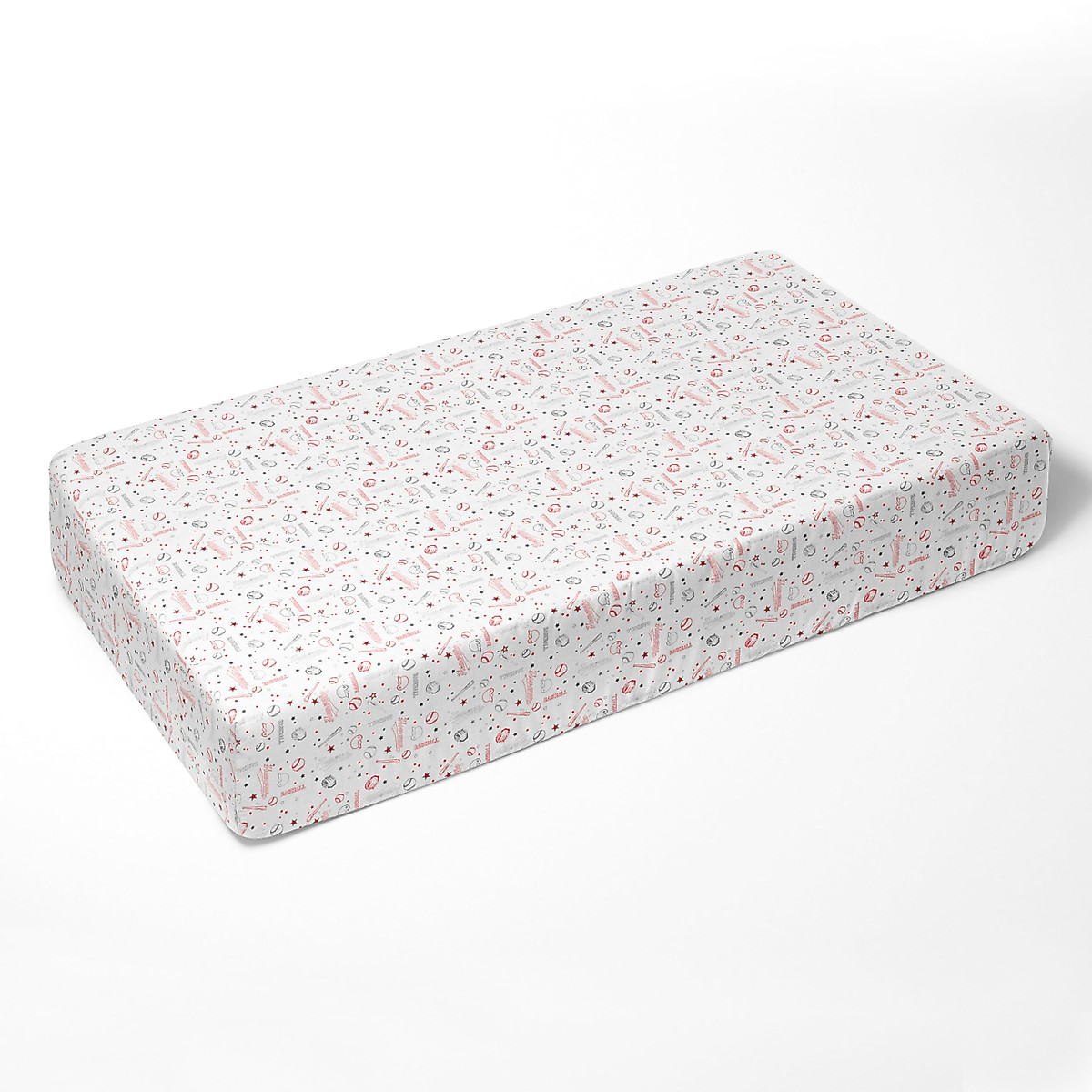 Bacati Muslin 2 Piece Crib Sheets, Basketball/Orange/Grey