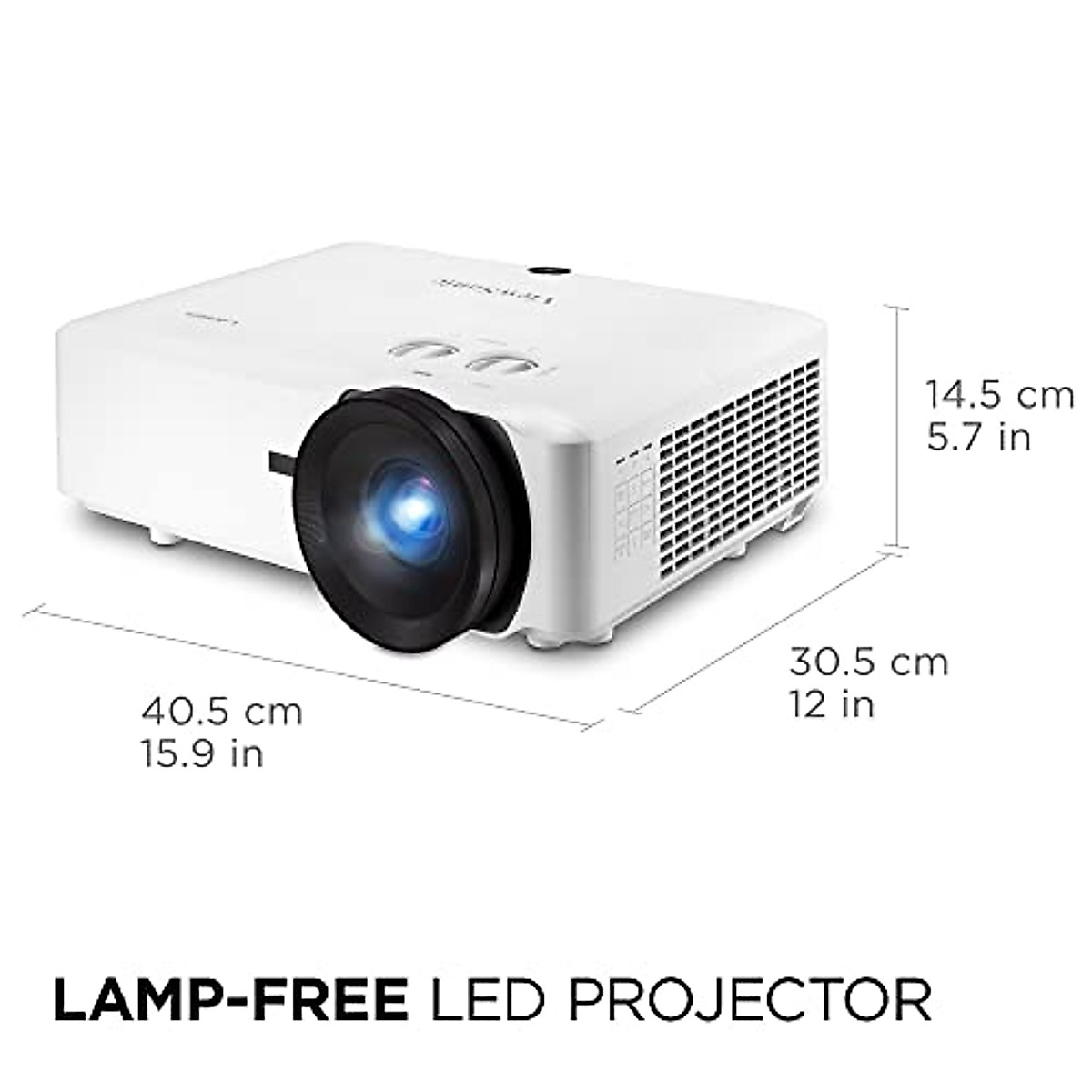 ViewSonic LS921WU 6000 Lumens WUXGA Short Throw Laser Projector for 200 Inch Screen, Dual HDMI, 4K HDR HLG Support, 1.1x Optical Zoom for Business and Education, White