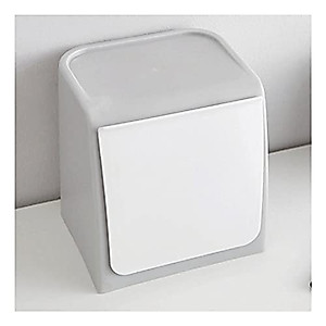 XDCHLK Wall Mounted Garbage Cans of Bathroom Glass Door Mounted on The Garbage Stickers ( Color : Gray , Size : 14.5*14.9cm )