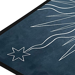 Sun and Moon Kitchen Rug Mandala Celestial Door Mat Bath Rug Home Decor Floor Mat Non-Slip Carpet for Kitchen Living Bedroom 39 x 20 Inch