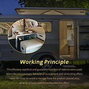 Mouse Repellent,Peppermint Oil to Repel mice and Rats in Warehouse/Basement/Attic/Garage/Shed/Cabin,1.23 Oz.(5 Pouches) New Type