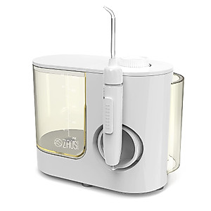 Zao's Selection New Countertop Water Flosser for Family Use, 30-130 PSI Stepless Pressure Regulation,1000ml, 8 Tips, Isolated Tip Storage, Oral Irrigator, Water Picks for Teeth Cleaning