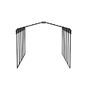 Arrow Carports Galvanized Steel Carport, Full-Size Metal Carport Kit, 12' x 24' x 9', Eggshell