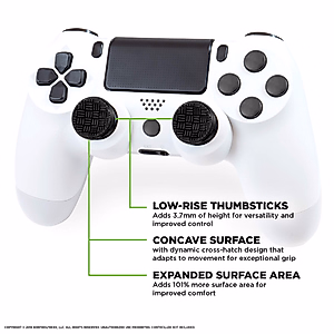 KontrolFreek Omni for Playstation 4 (PS4) and Playstation 5 (PS5) | 2 Performance Thumbsticks | 2 Low-Rise Concave | Black