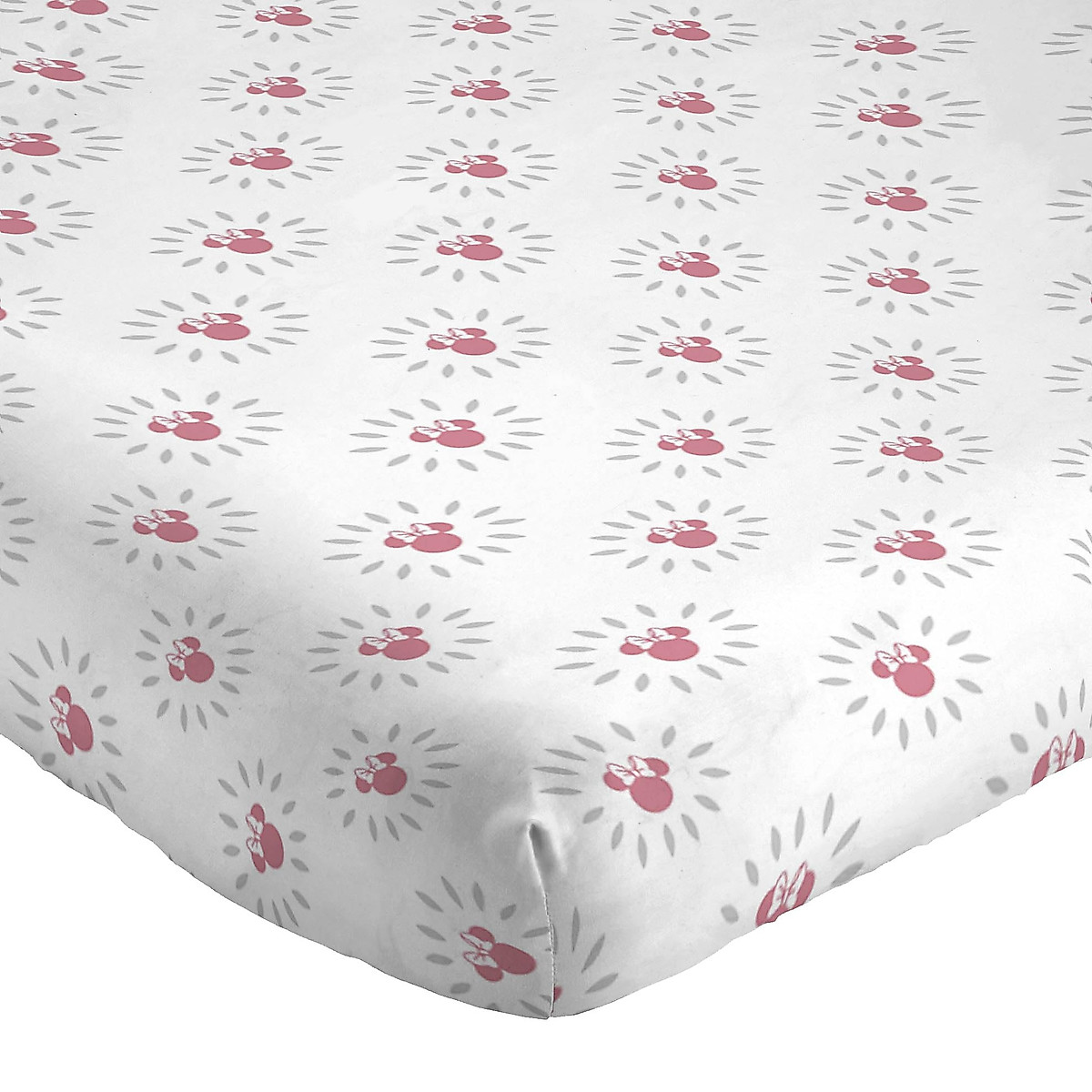 Jay Franco Disney Minnie Mouse Twin Sheet Set - Super Soft Pink Mandala 3 Piece Bedding Set - Kids Microfiber Sheets Includes Reversible Pillow Covers