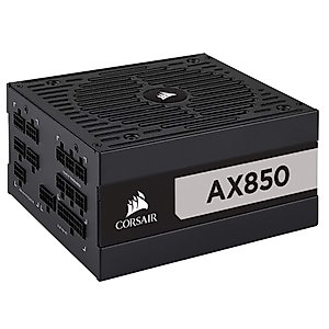 Corsair AX Series, AX850, 850 Watt, 80+ Titanium Certified, Fully Modular Power Supply