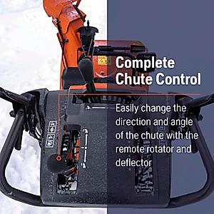 Husqvarna ST224 Snow Blower, 212-cc 5.9-HP, 24-Inch Snow Thrower, Friction Disc Transmission, Two Stage with Push Button Electric Start and Power Steering, Orange