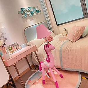 Floor Lamp by Cozylight, Pink Unicorn Design 51inch Tall Standing Lamp for Girl’s Bedroom, Hand-Stitched Toy Lamp Decorate Living Room, with an E26 LED Bulb