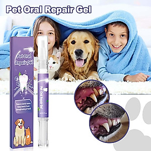 Pet Oral Repair Gel,Pet Oral Restoration Whitening Gel,Pet Oral Restorative Gel, Pet Teeth Cleaning Pen, Eliminate Bad Breath, Pet Teeth Breath Freshener Gel Oral Care (2)