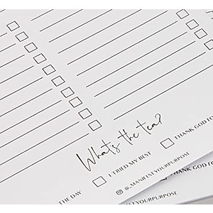Manifest Your Purpose Productive AF Notepad, Daily Planner, Simple Pink Notepad, Organizer, To - Do Lists, Size A5, Undated Planner (50 Sheets),