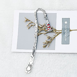MYOSPARK Lighthouse Bookmark Lighthouse Lover Gift Nautical Gifts Bookmark Literary Reader Gift (Lighthouse Bookmark)