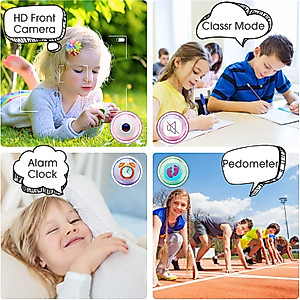 cjc 4G Kids Smartwatch, Smart Watch for Kids, IP67 Waterproof Watches with GPS Tracker, 2 Way Call Camera Voice & Video Call SOS Alerts Pedometer WiFi Wrist Watch, 3-12 Years Boys Girls