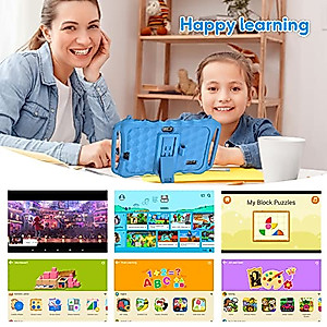Kids Tablet, 7 inch Tablet for Kids 3GB RAM 32GB ROM, Android 12.0 Toddler Tablet with Dual Camera, WiFi, Bluetooth, Parental Control, Shockproof Case, YouTube, Netflix, Children Tablet for Toddlers