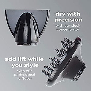 INFINITIPRO BY CONAIR 1875 Watt Lightweight AC Motor Styling Tool/Hair Dryer; Rose Gold