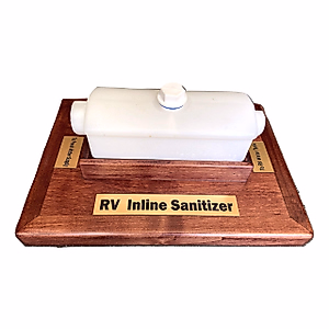RV Inline Sanitizer - The Easiest way to HELP YOU disinfect your RV Fresh Water Tank, NO MESS, NO MOVING PART, just connect with the Hose and add Bleach