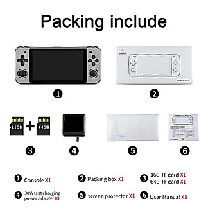 Cintwor RG552 Handheld Game Console 5.5incTouch Screen Support Alternate Use of Dual Systems Android 64 GB High Speed eMMC 5.1 Double Stereo Speaker and 30W Fast Charging…