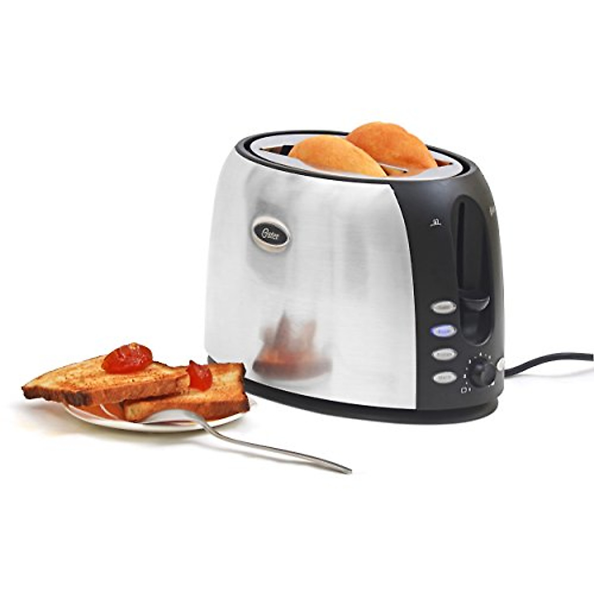 Oster 2 Slice Toaster, Brushed Stainless Steel (TSSTJC5BBK)