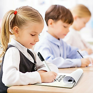 SCRIBBLEDO 30 Pack Double Sided Dry Erase Clipboards 9"x12" Durable Clipboards Bulk with 30 Dry Erase Erasers, Dry Erase Clipboard with Low Profile Clip for School, Classroom and Home Use