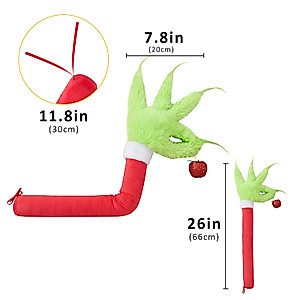 Elf Arms Tree Topper - Poseable Plush Legs for Christmas Tree Decoration