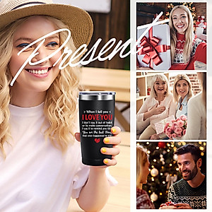 WOELIVE Anniversary Couple Gift for Him, Her - Valentines Day, Christmas, Birthday Gifts for Men, Women, Boyfriend, Girlfriend, Husband, Wife, 20oz Stainless Steel Tumbler