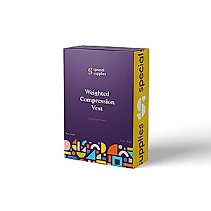 Special Supplies Weighted Sensory Compression Vest for Kids with Processing Disorders, ADHD, and Autism, Calming and Supportive with Adjustable Weight Fit (Small, Blue)