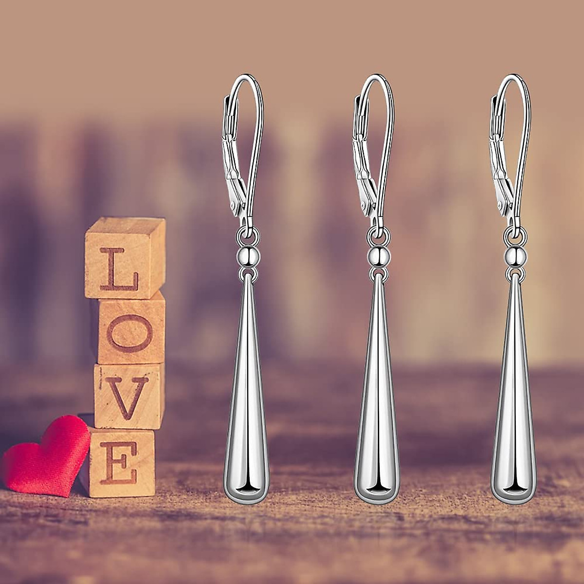 Baseball Bat Bar Earrings Hypoallergenic Sterling Silver Dangle Drop Weird One Piece 3Pcs Earring Hooks Mini Cool Small Christmas Holiday Cosplay Gift