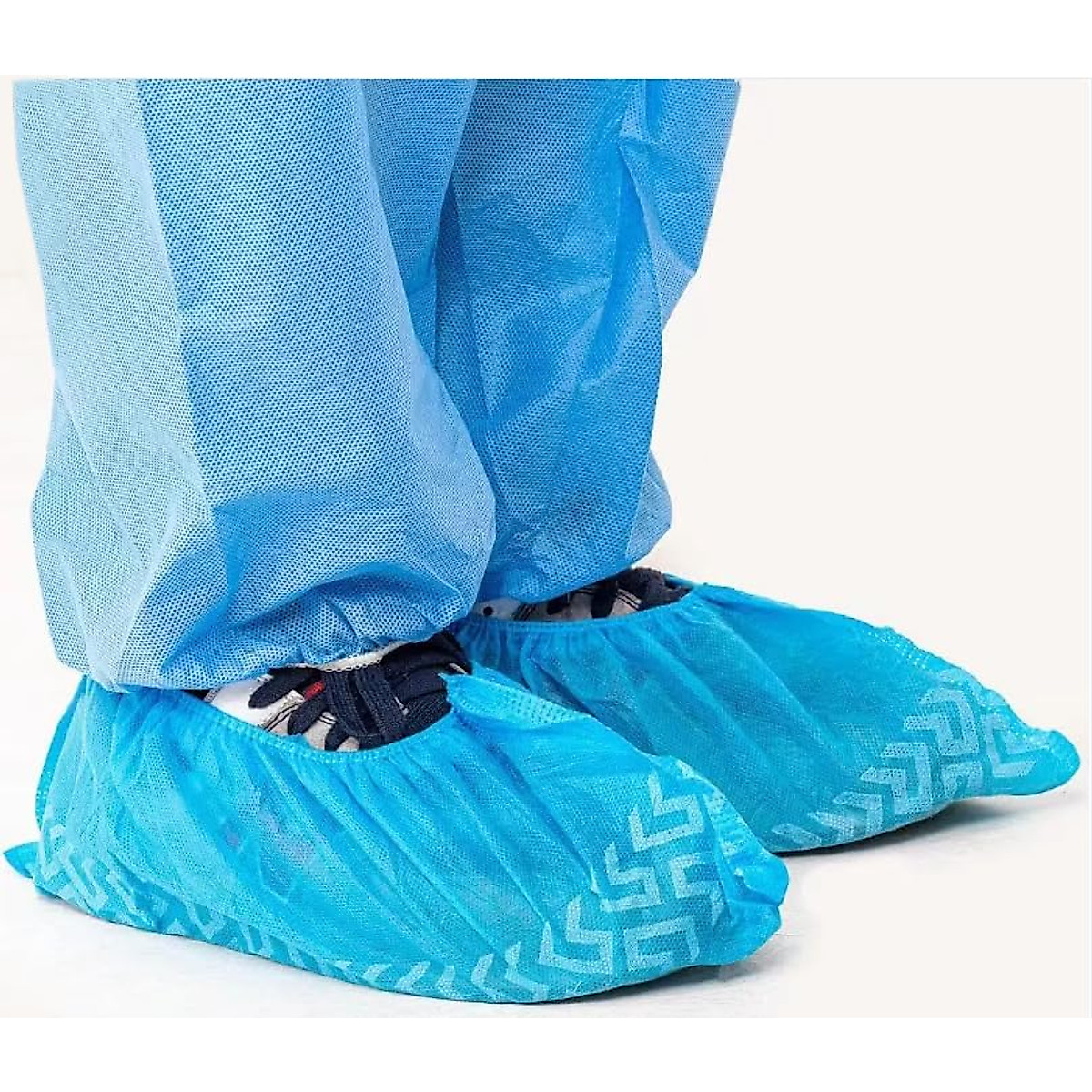 Disposable Boot & Shoe Covers 100 Pairs (200 Pack) Non Slip Durable Large Size Fits Virtually Most Shoes