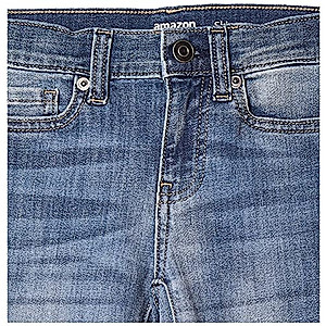 Amazon Essentials Girls' Skinny Fit Stretch Jeans, Washed Blue, 10