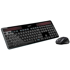 Logitech MK750 Wireless Solar Keyboard and Wireless Marathon Mouse Combo for PC