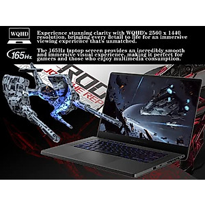 ASUS 2023 ROG Zephyrus 15.6" WQHD 165Hz Gaming Laptop, AMD Ryzen 9 6900HS, RGB Backlit Keyboard, NVIDIA GeForce RTX 3060 8G, Win 11 Pro, Gray, 32GB SnowBell USB Card, (32GB DDR5 | 1TB PCIe SSD)