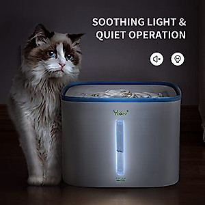 Yczoy Pet Water Fountain Extra Large 3.5L/118oz Automatic Cat/Dog Water Dispenser Recirculating Drinking Kitten/Doggies/Puppy Water Fountain Electric Water Bowl Super Silent | Navi-CVS