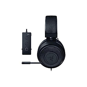 Razer Kraken Tournament Edition THX 7.1 Surround Sound Gaming Headset: Retractable Noise Cancelling Mic - USB DAC -  for PC, PS4, PS5, Nintendo Switch, Xbox One, Xbox Series X & S, Mobile – Black