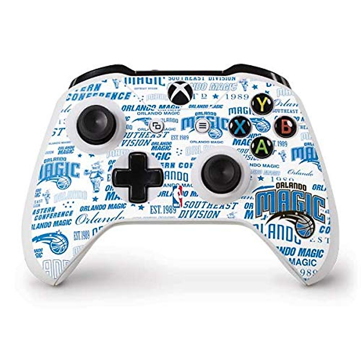 Skinit Decal Gaming Skin Compatible with Xbox One S Controller - Officially Licensed NBA Orlando Magic Historic Blast Design