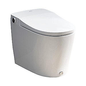 HOROW Upgraded Integrated Smart Toilet, Premium Automatic Power Flush One Piece Toilets with Power Flush Core & Intelligent Chip Built in, Heated Bidets Seat with Instant Warm Water