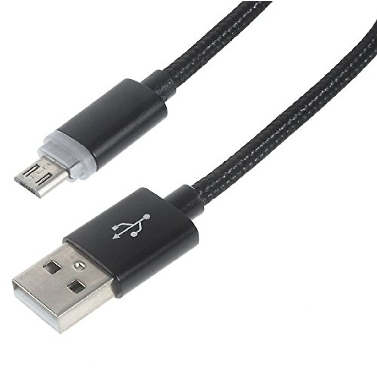 Nook and Nook Color Compatible 10FT LED Charging Sync Data Cable & Pouch (Bundle) Lit Tip Shows Red for Charging & Green for Charged (Cable Will Not Display Charging on Your Tablet Screen)