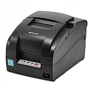 BIXOLON Receipt Printer - Two-Color (Monochrome) - dot-Matrix - Roll (3.01 in) - 80 x 144 dpi - 9 pin - up to 5.1 Lines/sec - USB 2.0, Serial - Tear bar - Dark Gray