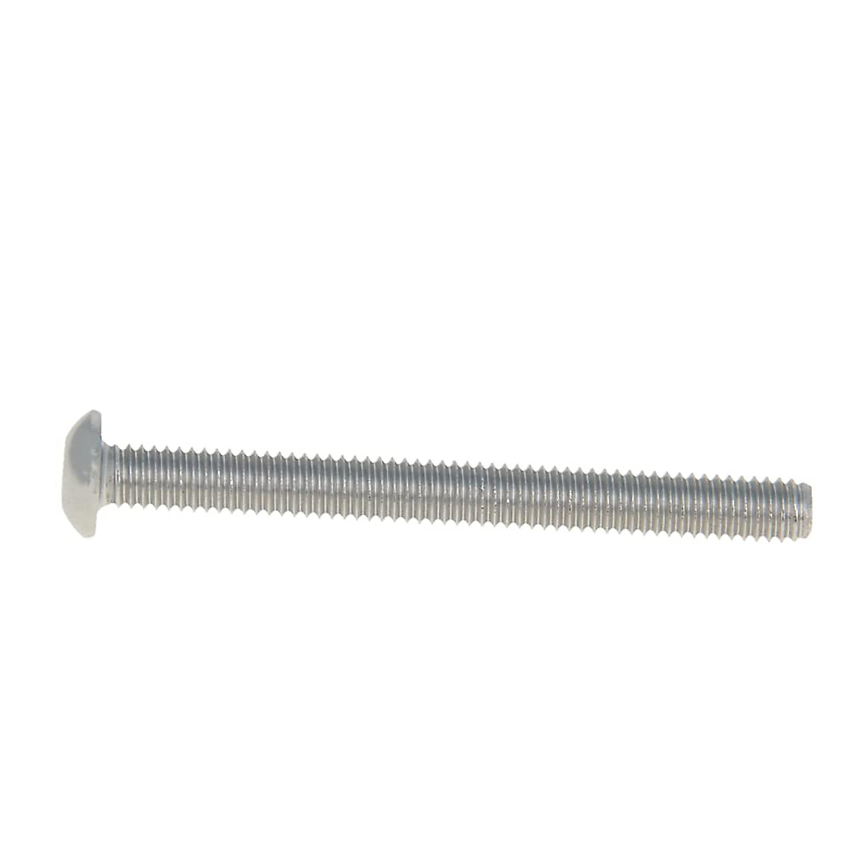 Yinpecly M4x40mm Button Head Socket Cap Screw 304 Stainless Steel Fastener Hex Drive Fully Threaded Cap Bolts Inner Hex Socket Bolts Galvanized 10Pcs